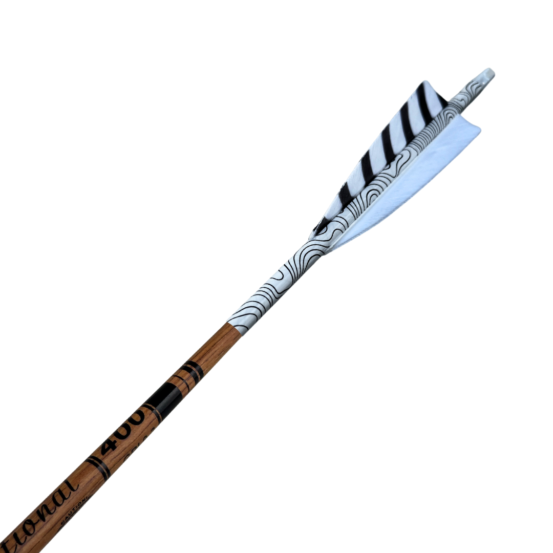 Gold Tip Traditional Arrows - Topo White – Kustom King Traditional Archery