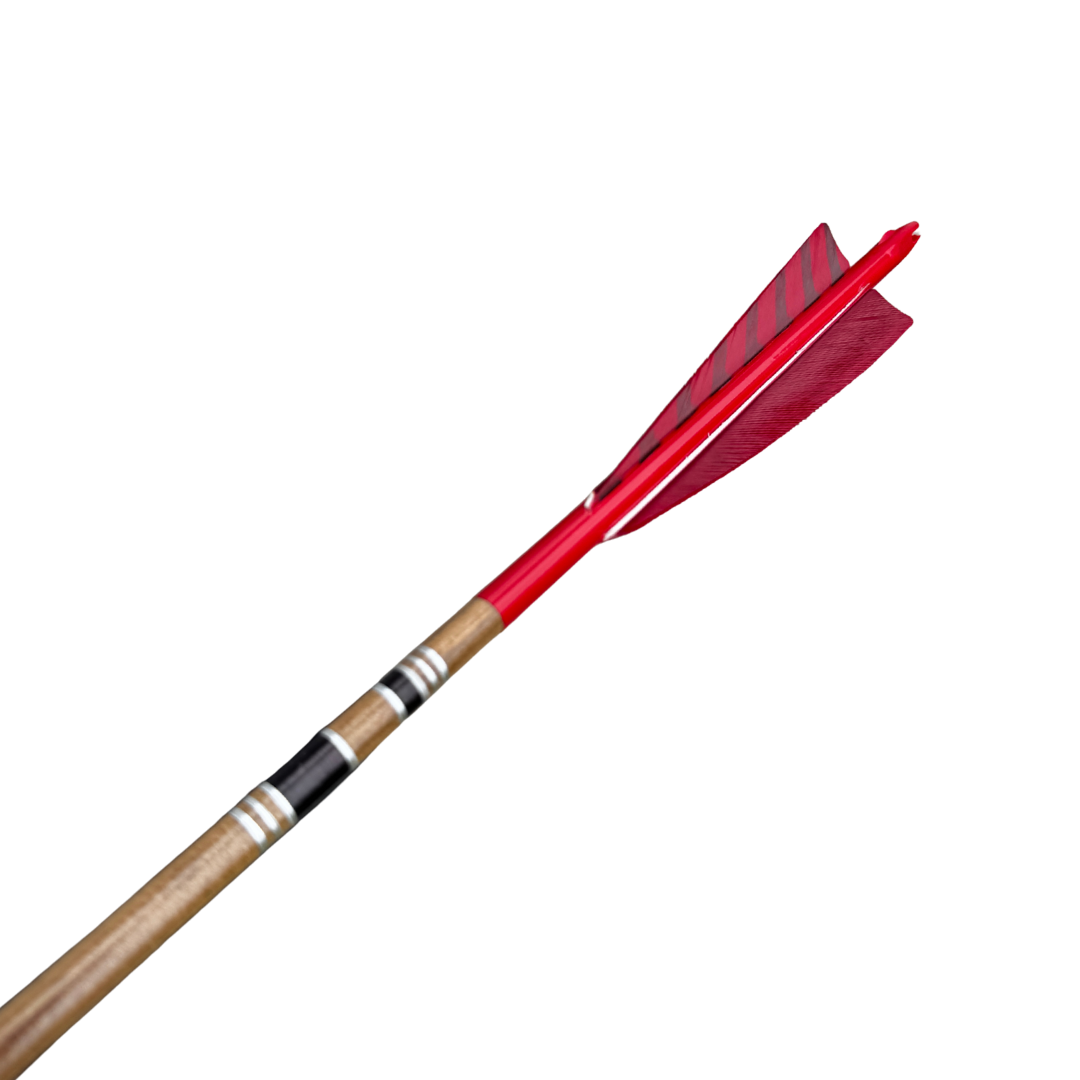 King Arrows - Traditional Arrows - Red – Kustom King Traditional Archery