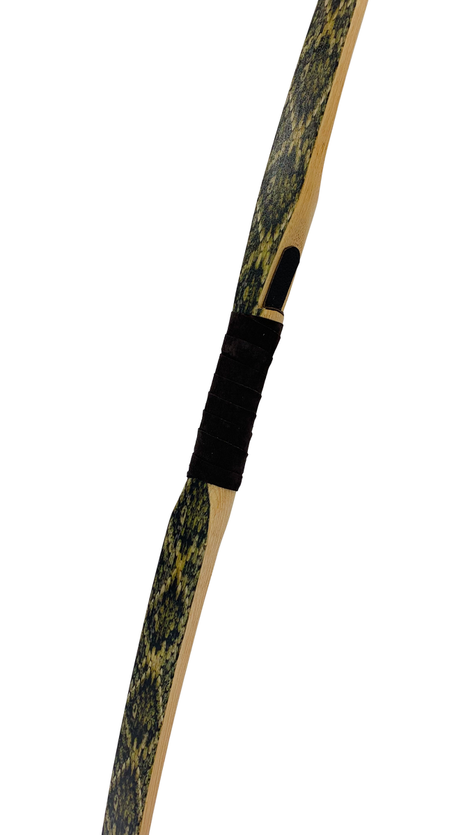 Snake River Longbow - Rattlesnake Skin – Kustom King Traditional Archery