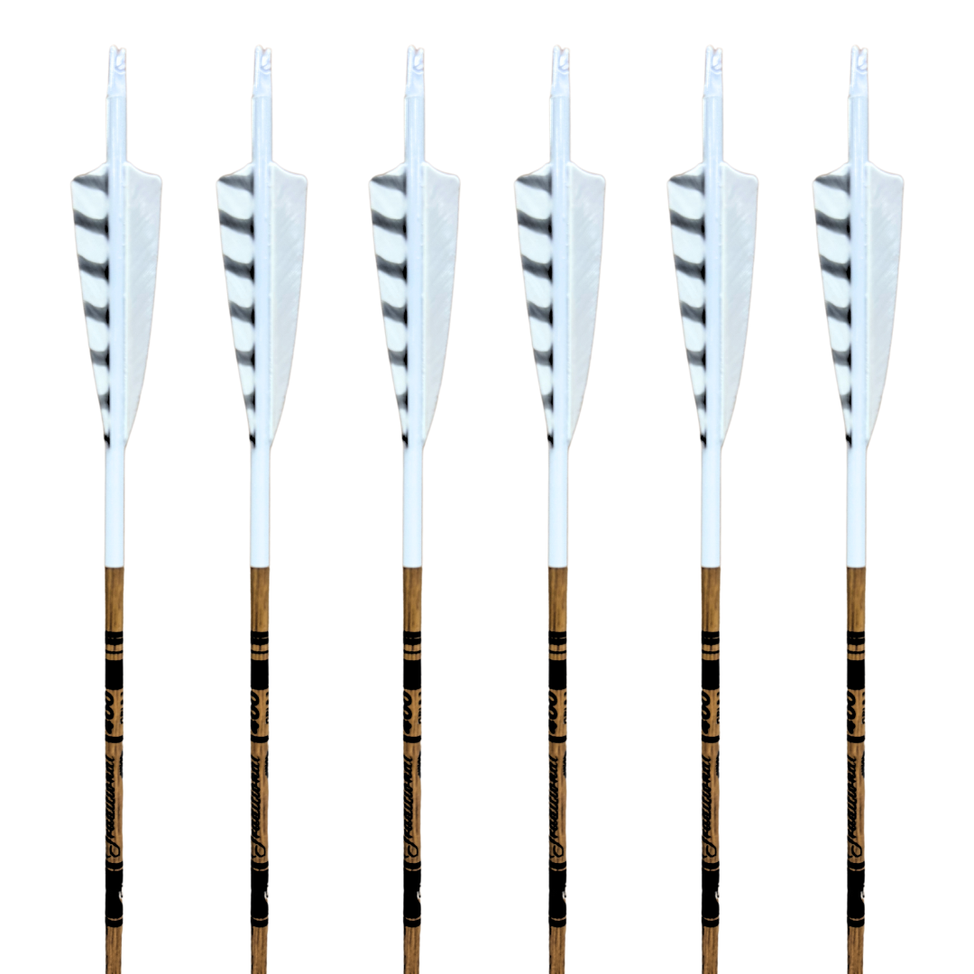 Gold Tip Traditional Arrows - White Out – Kustom King Traditional Archery