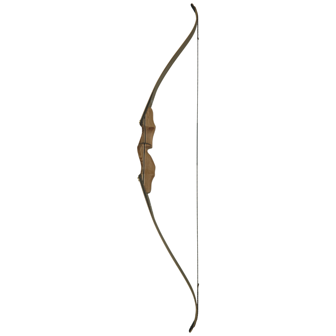 Wooden Recurve Bow And Arrow Left Handed Bow Of Wild Oak With 4 Arrows