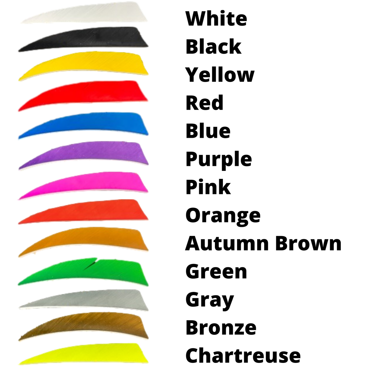 Trueflight - Shield Cut - 4" - Solid Color Feathers – Kustom King ...